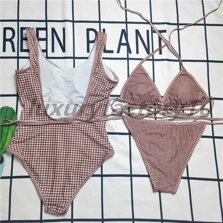 Womens Sexy One Piece Bikini, Luxury Print Fitness Swimwear Bathing ...