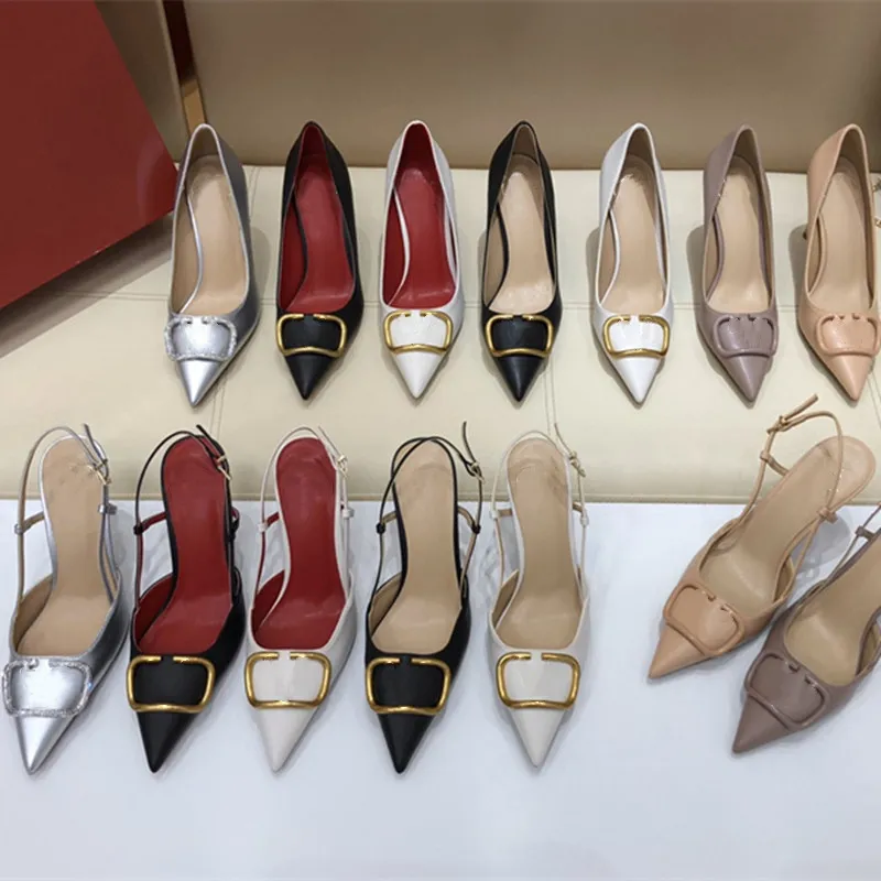 Wholesale Fashion Designer Womens Leather High Heels Classic... At Only ...