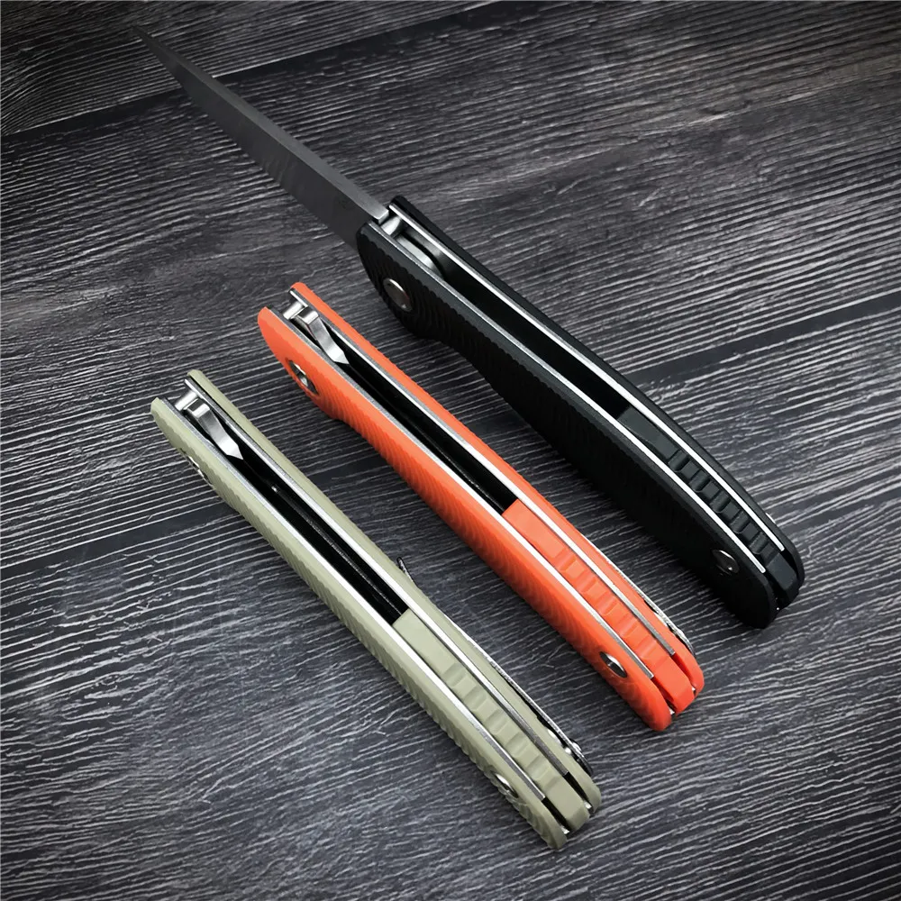 EDC Folding Knife D2 Blade TC4 Titanium Alloy Handle Tactical, Camping ...