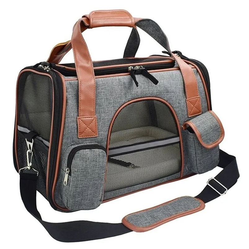 Pet Travel Bag Breathable Portable Car Seat Backpack for Dogs or Cats ...