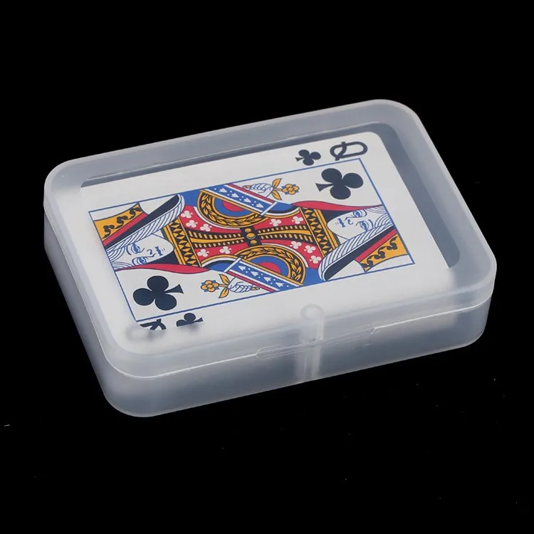 Clear Playing Card Case - Transparent Plastic PP Storage Box for Card ...