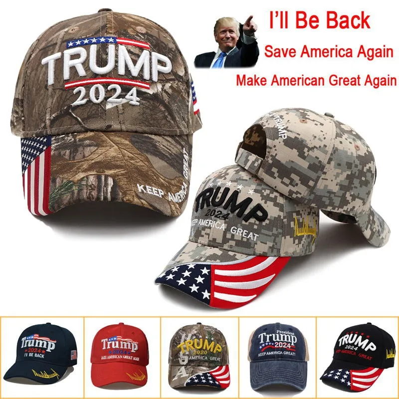 Donald Trump 2024 MAGA Sombrero Gorra Béisbol Bordado Camo EE. UU. KAG ...