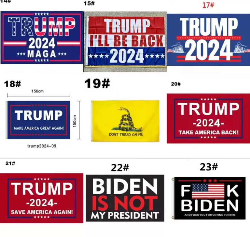 Stock 90150cm Trump 2024 Flag U S Presidential Campaign Flag 35ft ...