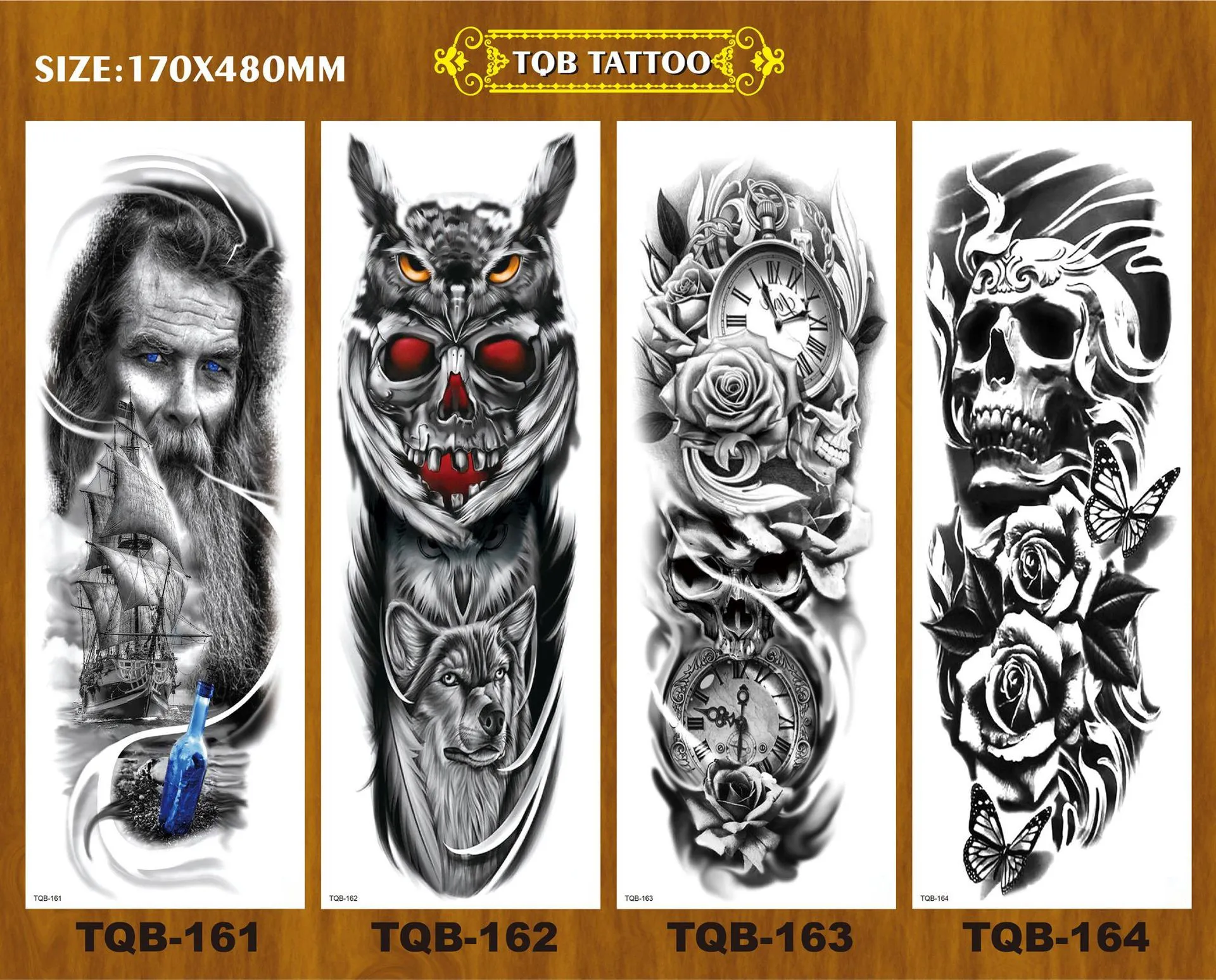 Temporary Tattoos For Men Women Adults Mixed Pattern Fake Waterproof ...