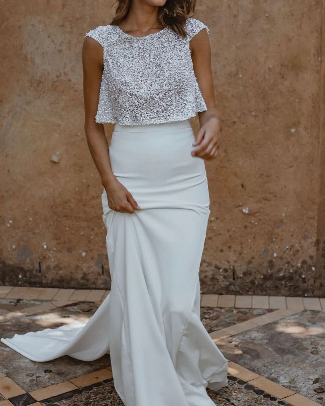 Gelin Gelin Elbiseleri Açık Açın Işıltı Üstü Ve Plaj Veya Bahçe Töreni ...