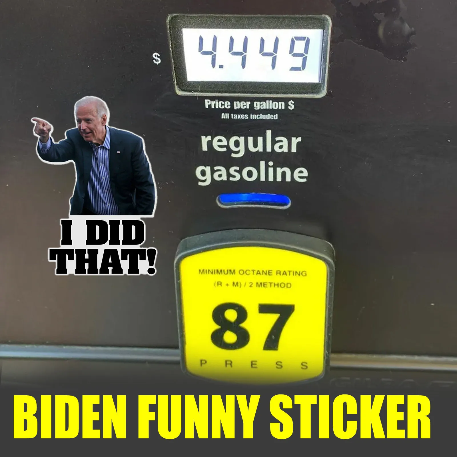 Joe Biden Funny Sticker I Did That Car Sticker Decal Waterproof Joe ...