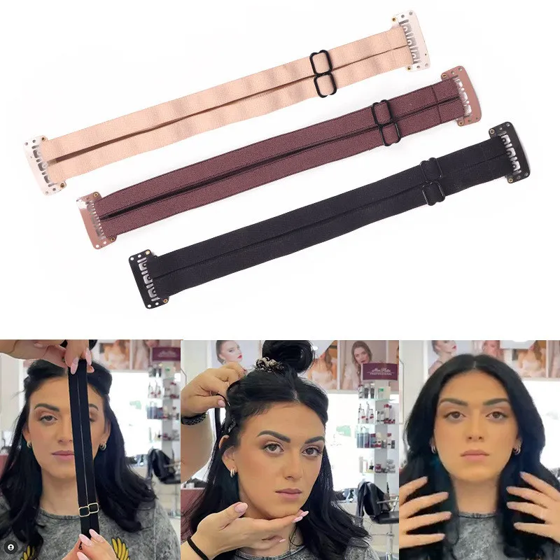 Invisible Face Lifting Band with Hair Extension Clips: Adjustable ...