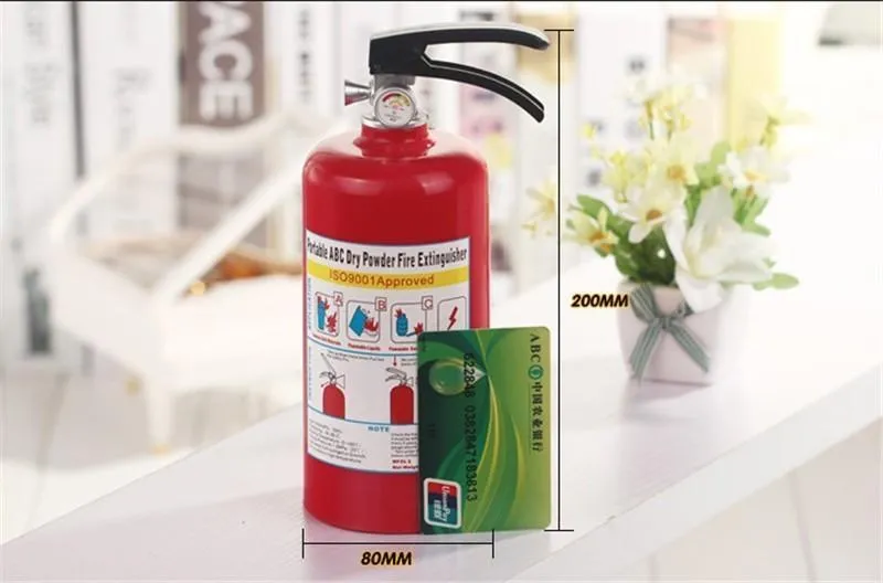 Fire Extinguisher Piggy Bank Novelty Plastic Coin Bank, Fun Decoration ...