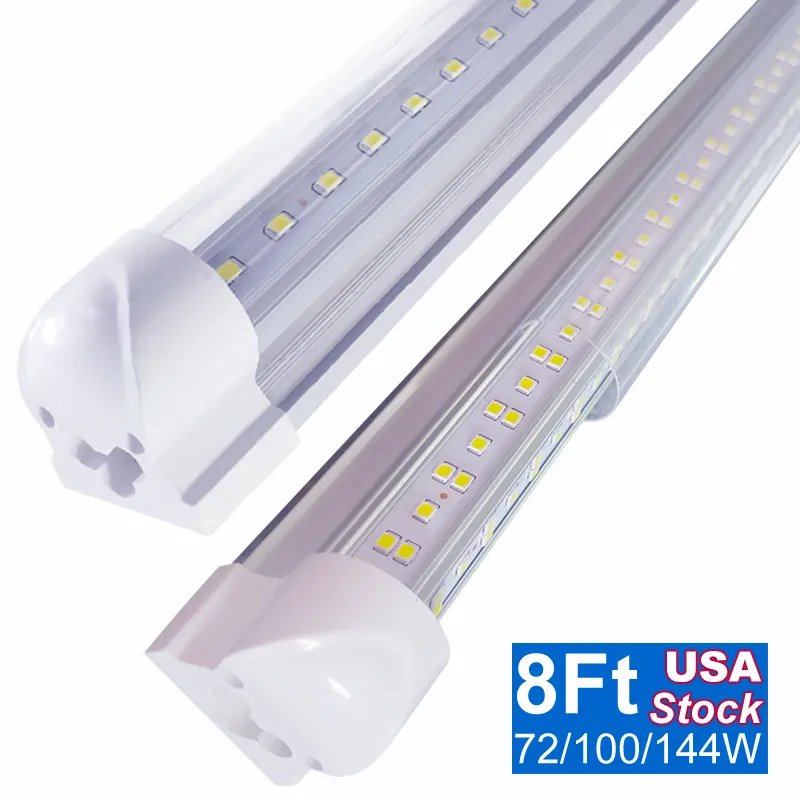 High Brightness T5 Led Tube 4ft Lights 144W Integrated T8 SMD2835, 8ft ...