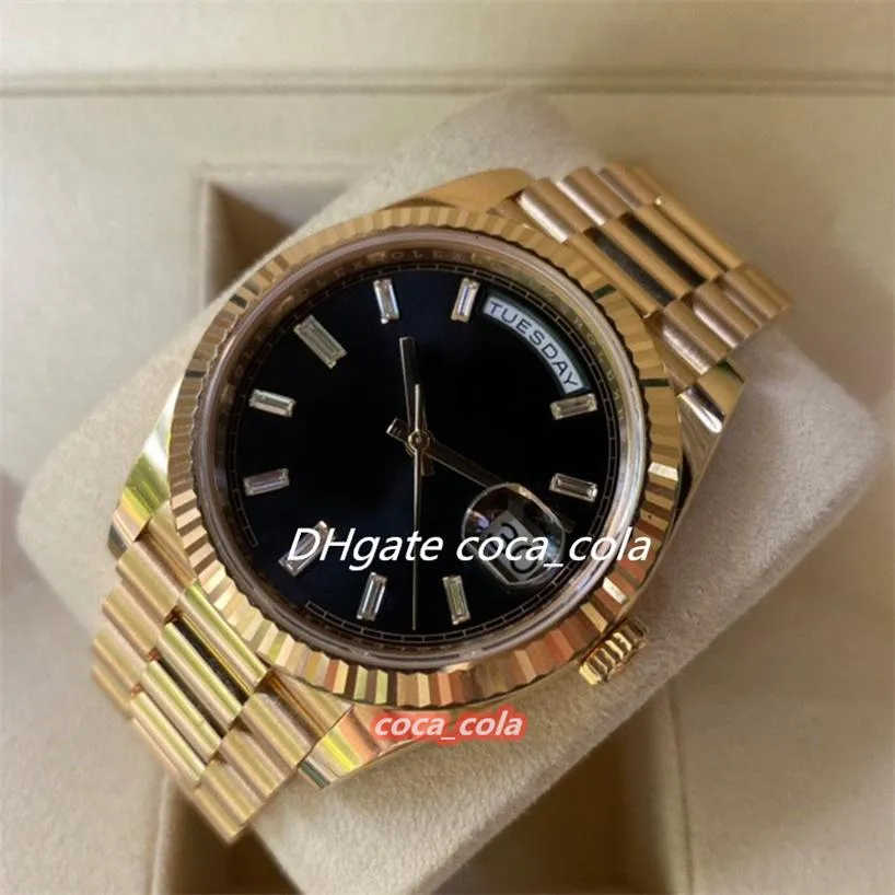 Super Factory Automatic Men's Watch, 40mm Black Grid Dial, High-Quality ...