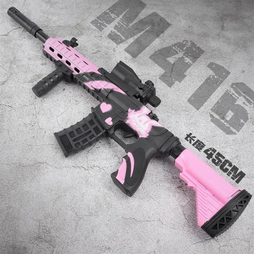 Small Size AWM 98K M416 Sniper Assault Rifle Pink Toy Gun Military ...