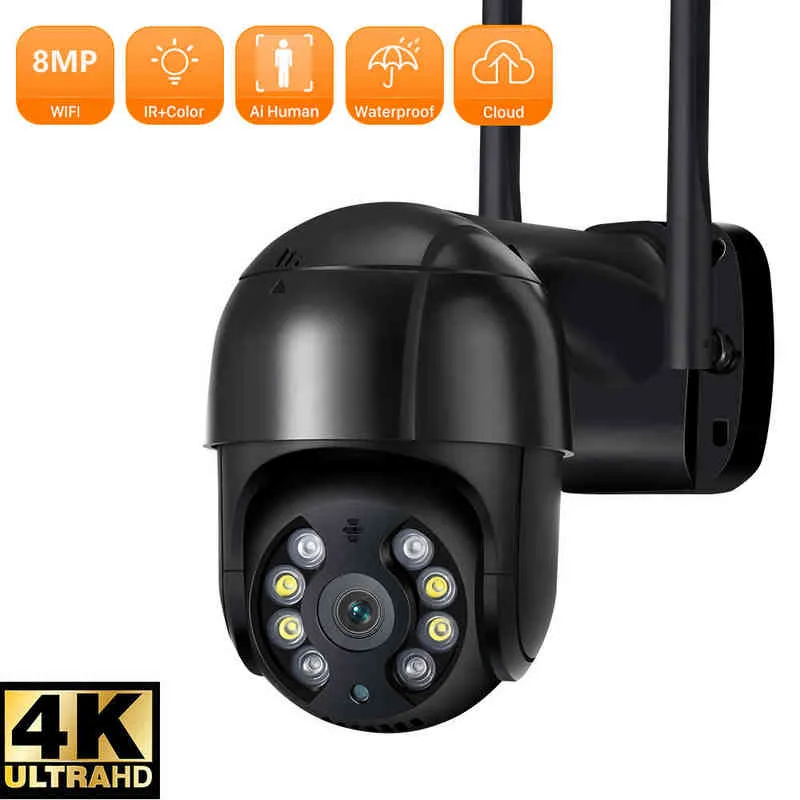 Outdoor Surveillance Camera With Monitor, 4K 8MP PTZ Auto Tracking ...