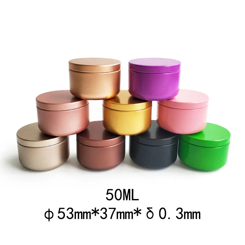 50ml Tin Perfume Bottle Metal Storage Box for Lip Balm Cream Candle ...