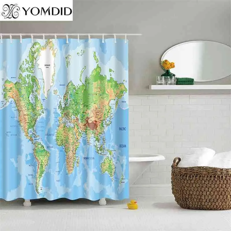 Map Bathroom Decor