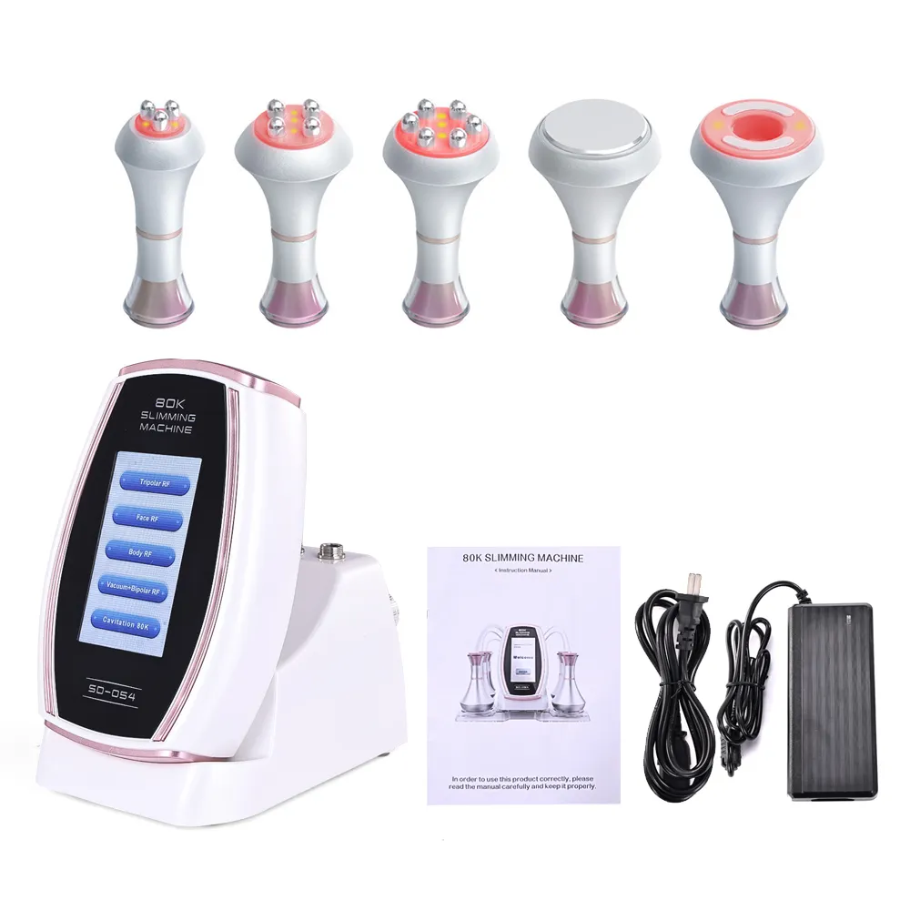 Pink 5-in-1 Fat Reduction Machine: 80K Cavitation, Vacuum ...