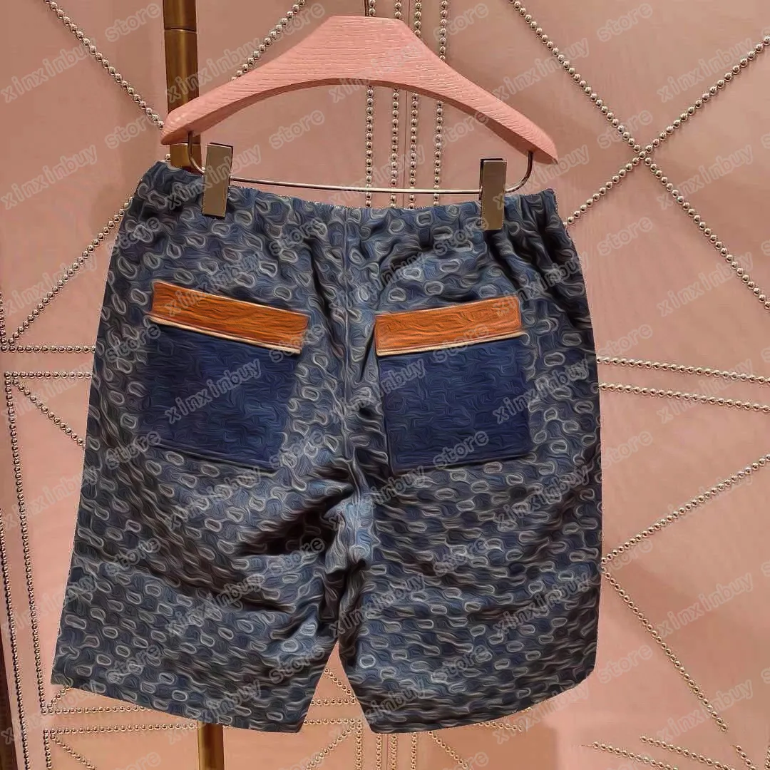 Xinxinbuy Womens Denim Jacquard Shorts Casual Double Letter Design With ...