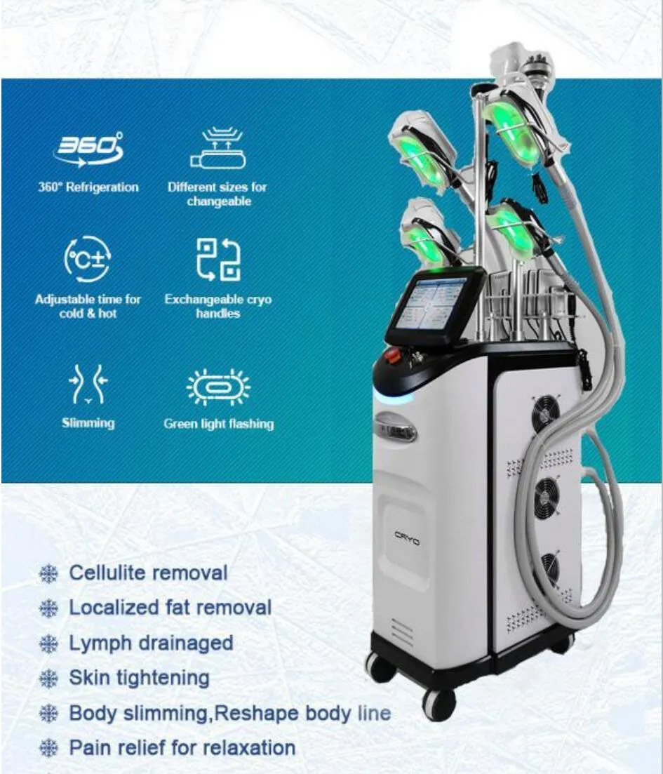 Lipo laser slimming machine with 4 handles and double chin handle for ...