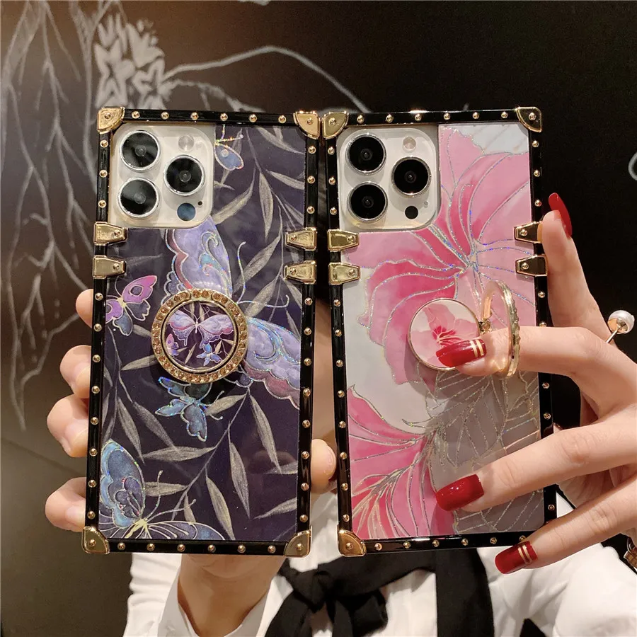 Luxury Rhinestone Floral Phone Case For Samsung Galaxy S24/S23/ S22/R21 ...