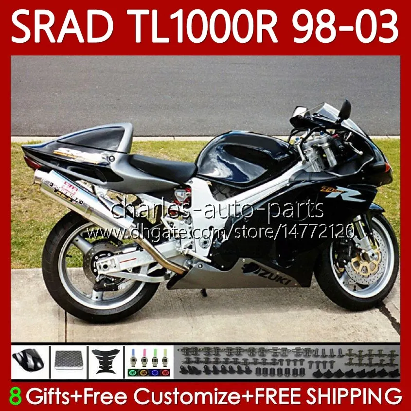 TL1000R TL 1000R TL1000 R طقم عرق الأسود من أجل SUZUKI SRAD 98 99 00 01 ...