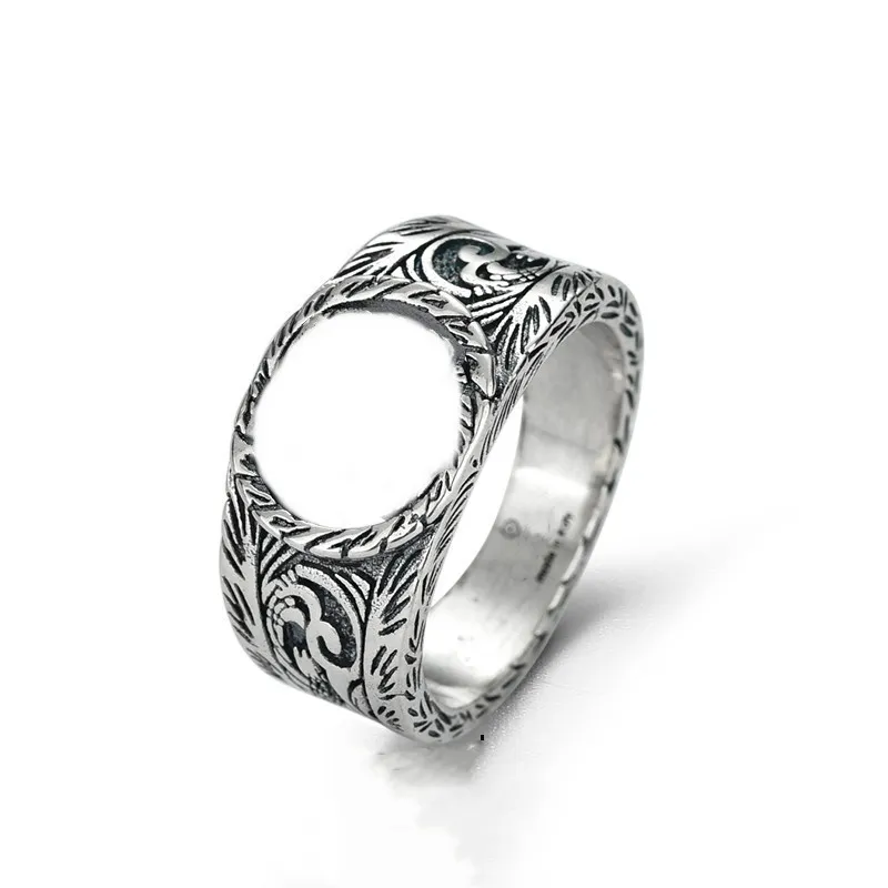 King Snake Striped Silver Rings For Couples Unisex... From ...