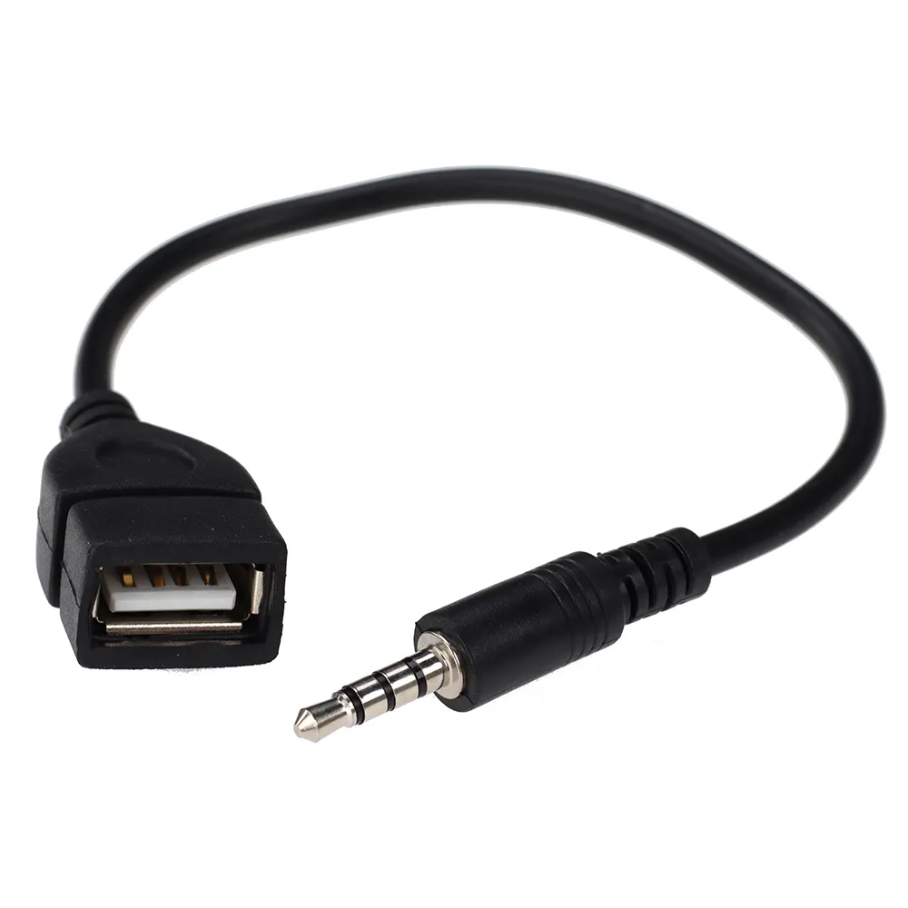 Aux Cable 3.5 Mm Jack To USB 2.0 Adapter Audio Converter Cable For Data ...