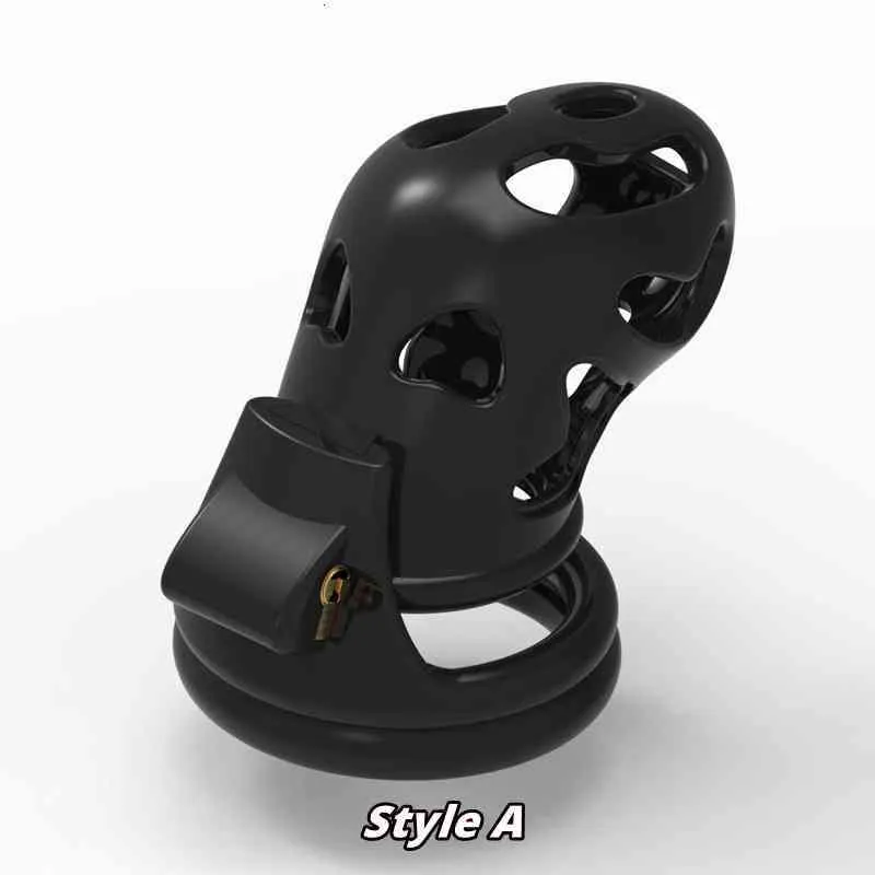 Custom Blackout 2022 Ghost Male Chastity Device Black Edition Cock Cage