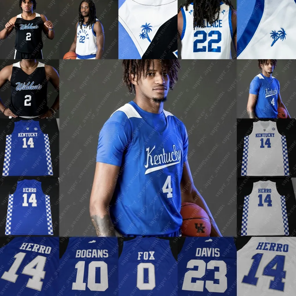 Kentucky Wildcats Basketball Jersey Oscar Tshiebwe Kellan Grady Keion ...