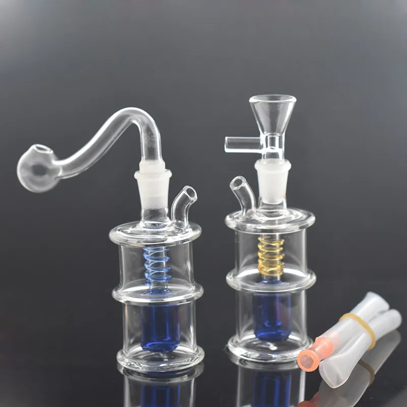 10mm Female Mini Glass Bong Hookah Smoking Water Pipes Birdcage Matrix ...