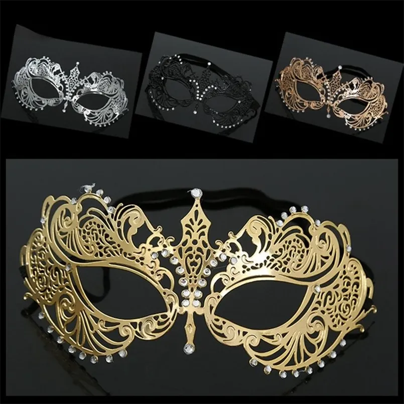 Party Masks: Adult Metal Filigree Couple Costume Masquerade Pair ...