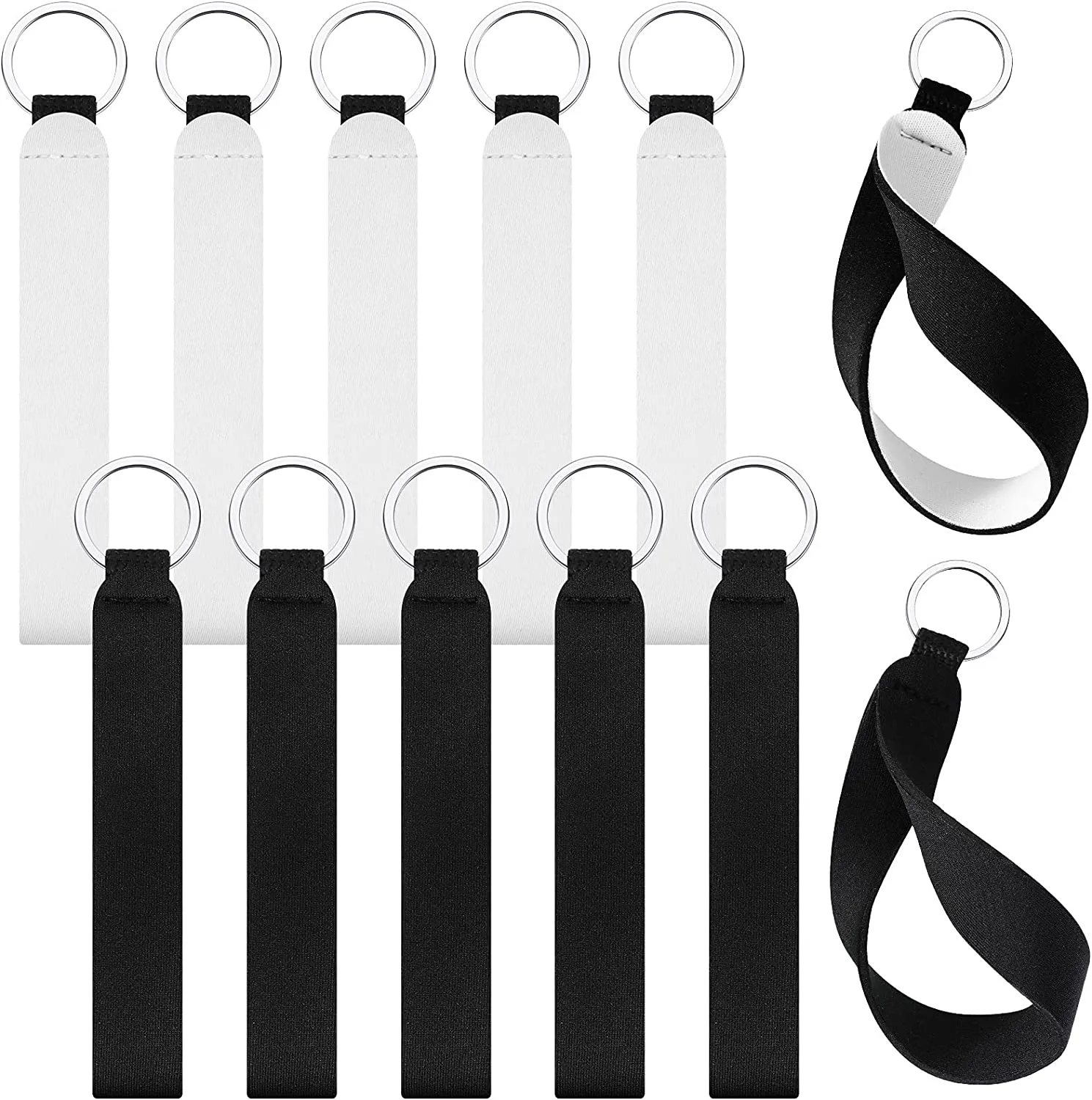 Wholesale Short Blank Keychains For Sublimation Wrist Lanyard For Car ...