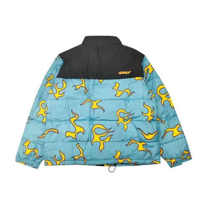 Luxury Mens Golf Wang Flame Puffer With Flower Le Fleur And Luxury Mens Golf Wang Flame Puffer With Flower Le Fleur And