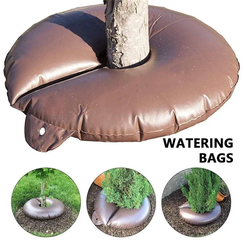 Automatic Garden Watering Systems PVC 15 Gallon Tree Watering Bag Slow ...