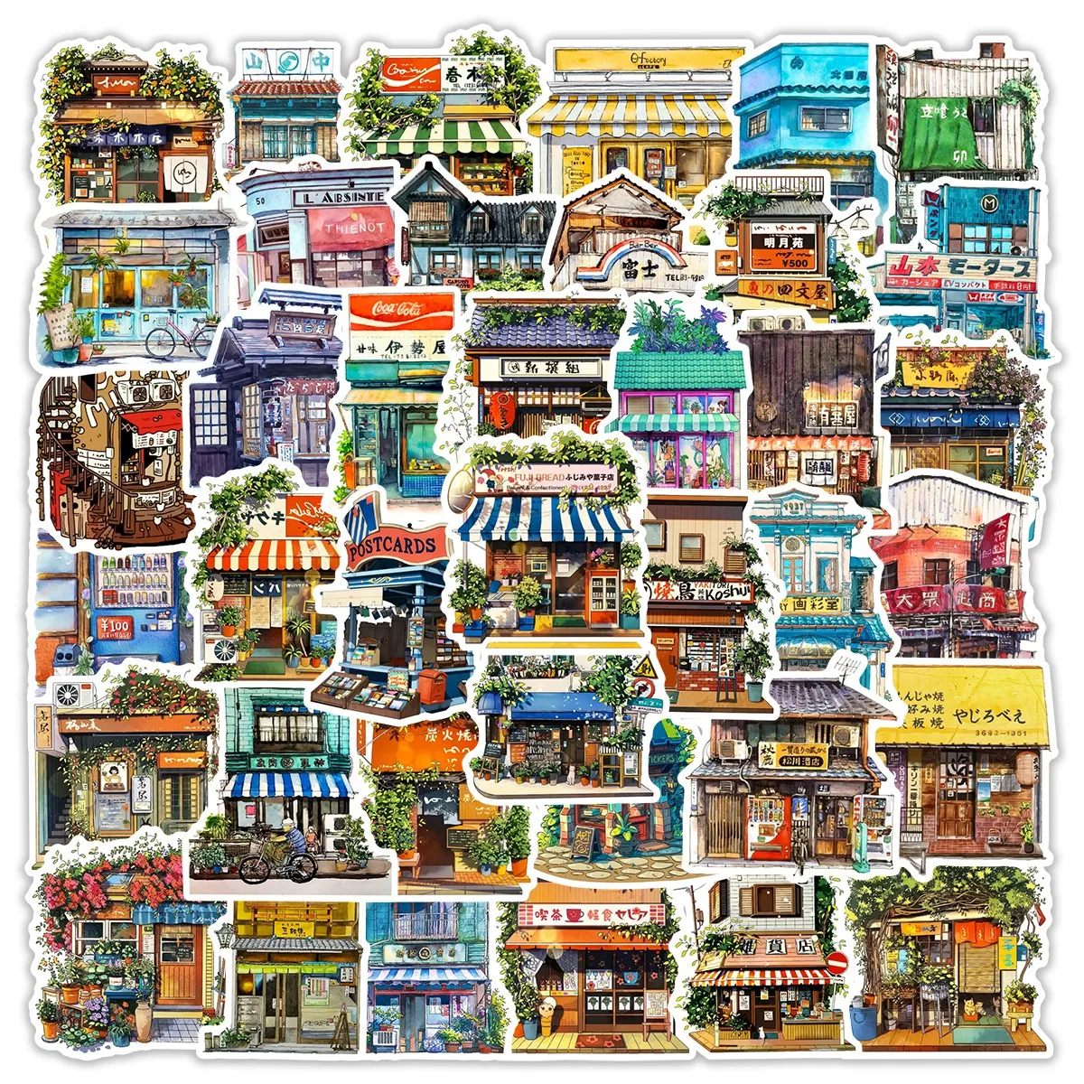 Anime Car Stickers Japanese Corner Shop Decals: ... From Animetravel ...