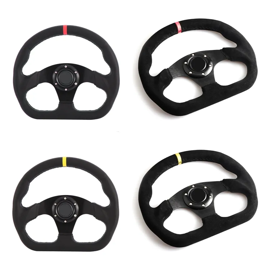 13 D Shape Vw Bug Steering Wheel For Modified Racing Cars Suede/PVC ...