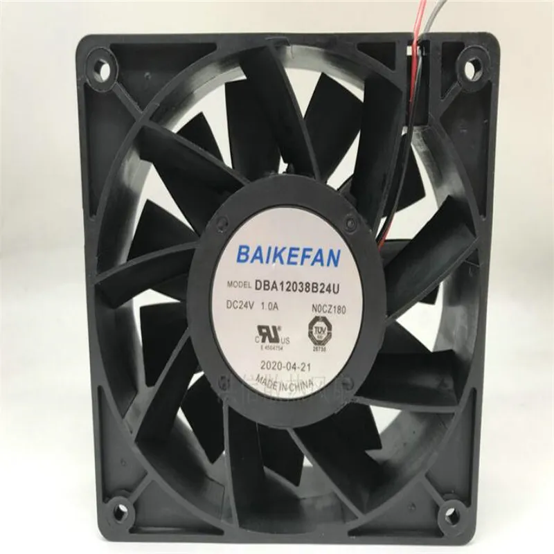 High-Power 12038 Fan: 24V DC 1.0A, 12cm, Two-Wire Cooling Fan ...
