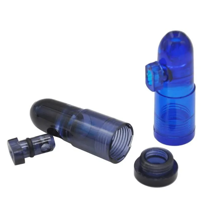 Acrylic Snuff Bullet Box Dispenser Snorter Sniffer Rocket Bottle Kit ...