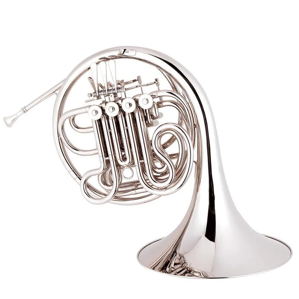 Professional Nickel Plated Double French Horn - 4-Key Instrument for ...