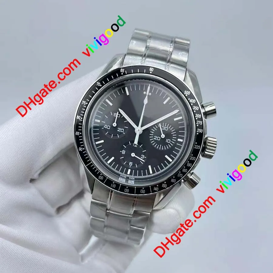 High Quality Master Quartz Chronograph Function Mens Watch Speed Moon ...