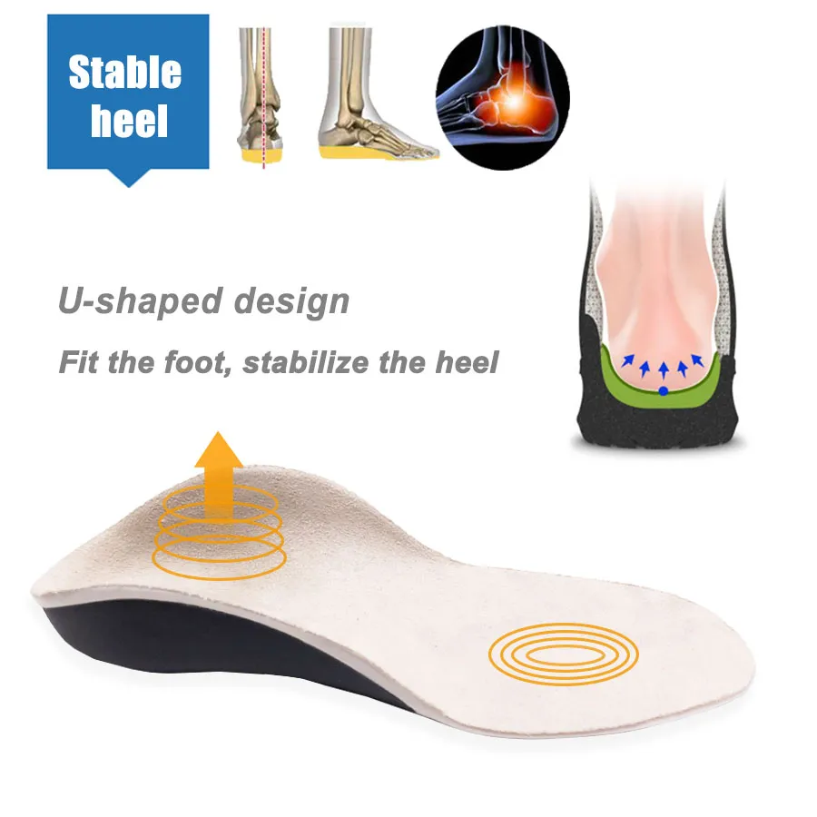 Kids Orthotic Insoles: 3D Arch Support for Flat Feet & X-Leg Correction ...