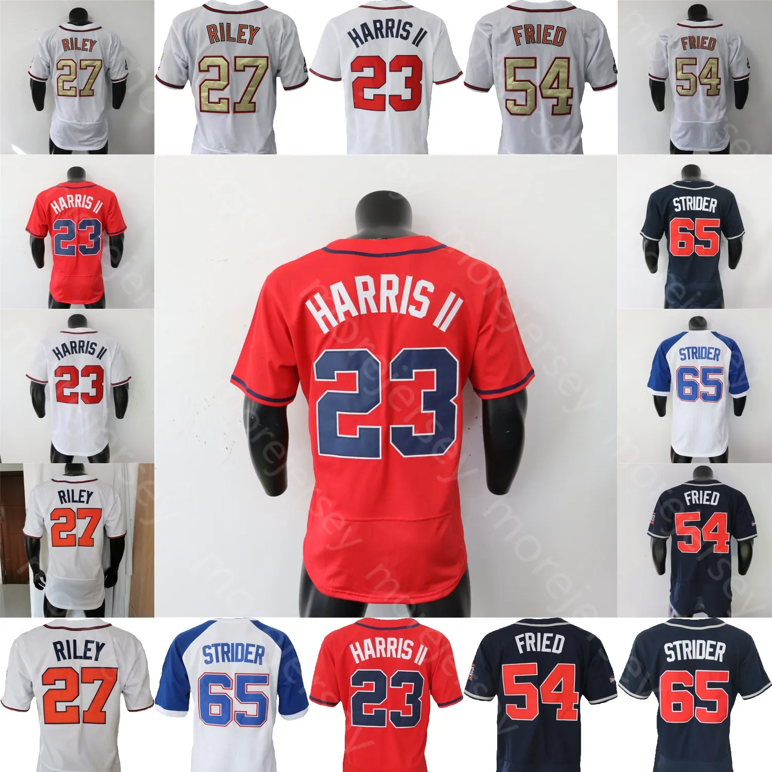 DHgate.com:Michael Harris II Austin Riley Max Fried Spencer Strider ...