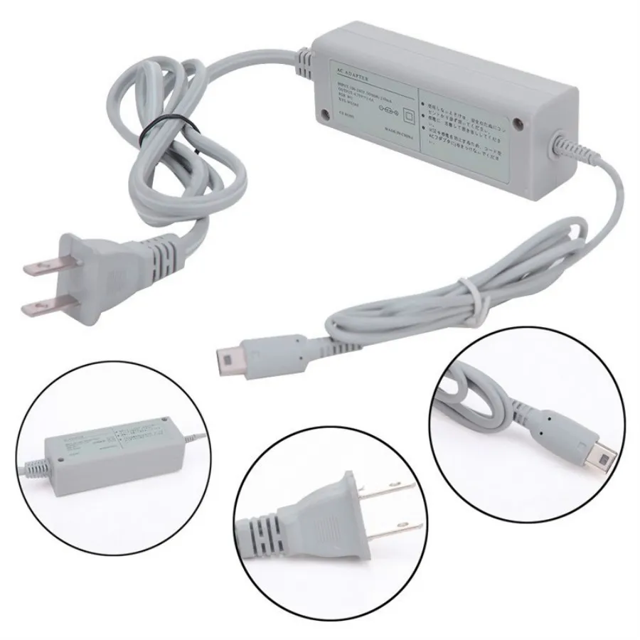 EU US Plug Replacement Wall Charger AC Power Adapter Supply Cable Cord ...