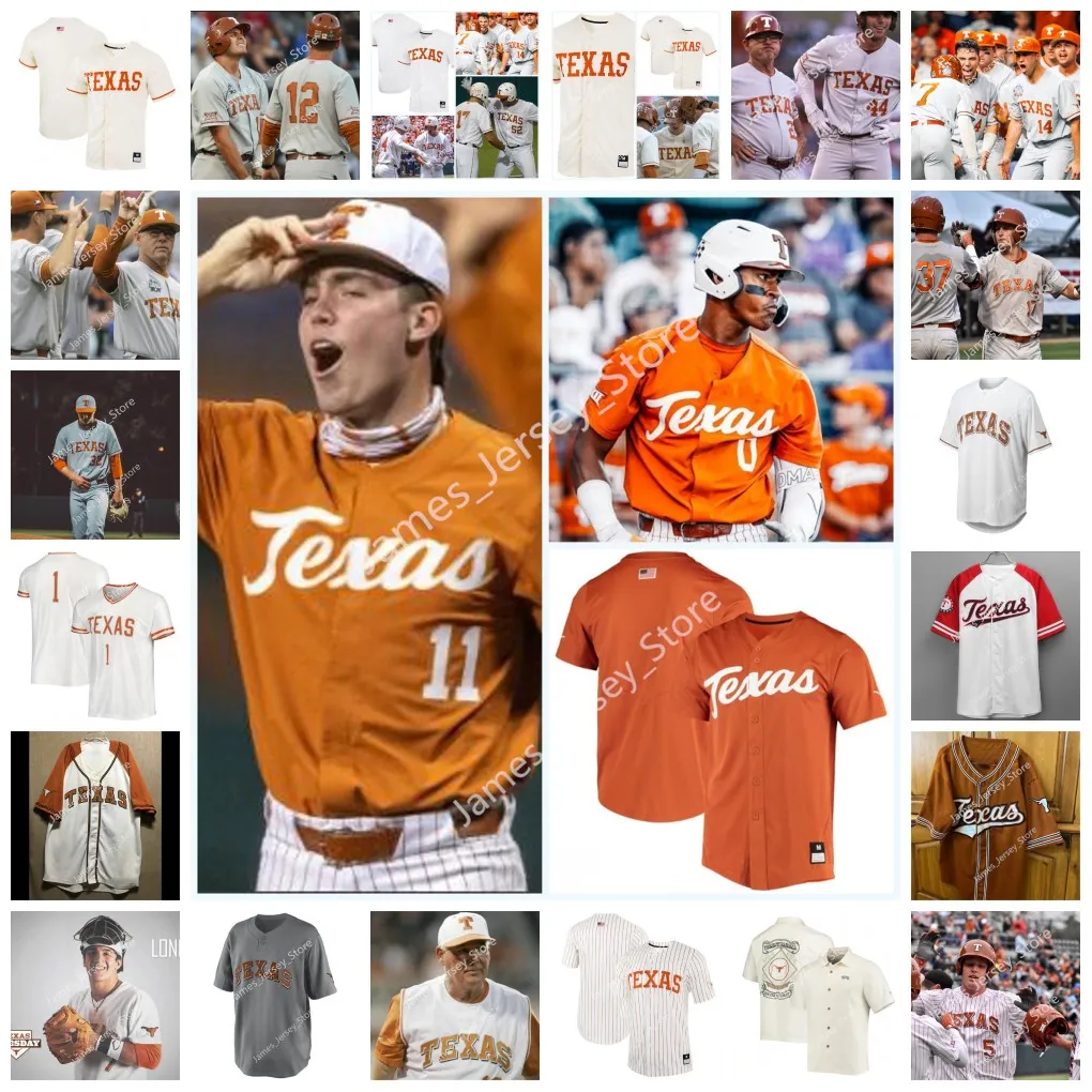 DHgate.com:NCAA Texas Longhorns Baseball Jersey: Unleash Longhorn ...