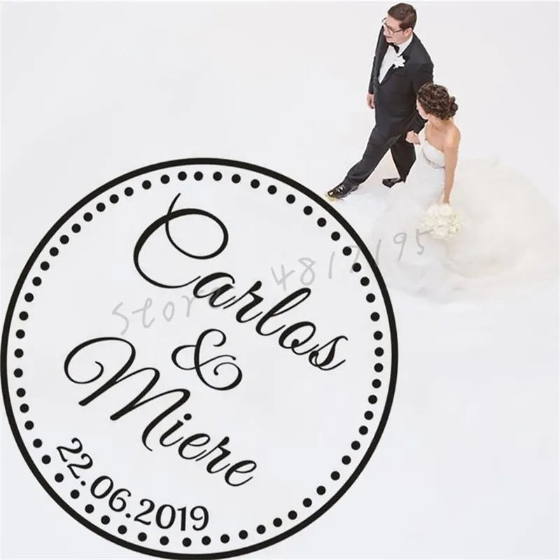 Custom Wedding Dance Floor Vinyl Decals PVC Stickers for Indoor Party ...
