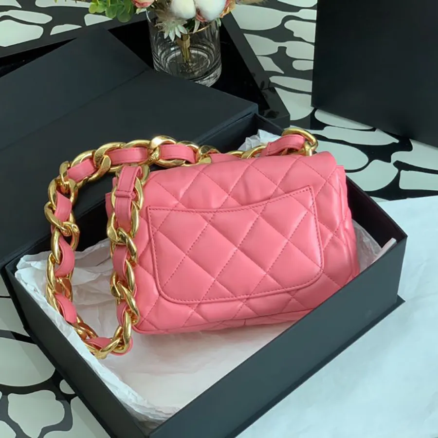 ₩482,700에서 10A 미러 품질의 양가죽 다이아몬드 격자 21cm 플랩 가방 디자이너 여성 크로스 바디 백 럭셔리 디자이너 ...