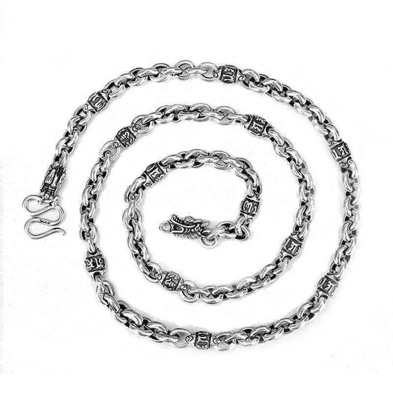 Pendant Necklaces Fashion Six Character Truth Bucket Bead Necklace Mens ...
