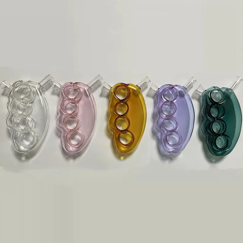 6 Inch Glass Dab Rig/Bubbler Knuckles Recycler Water Pipe For Dry Herb ...