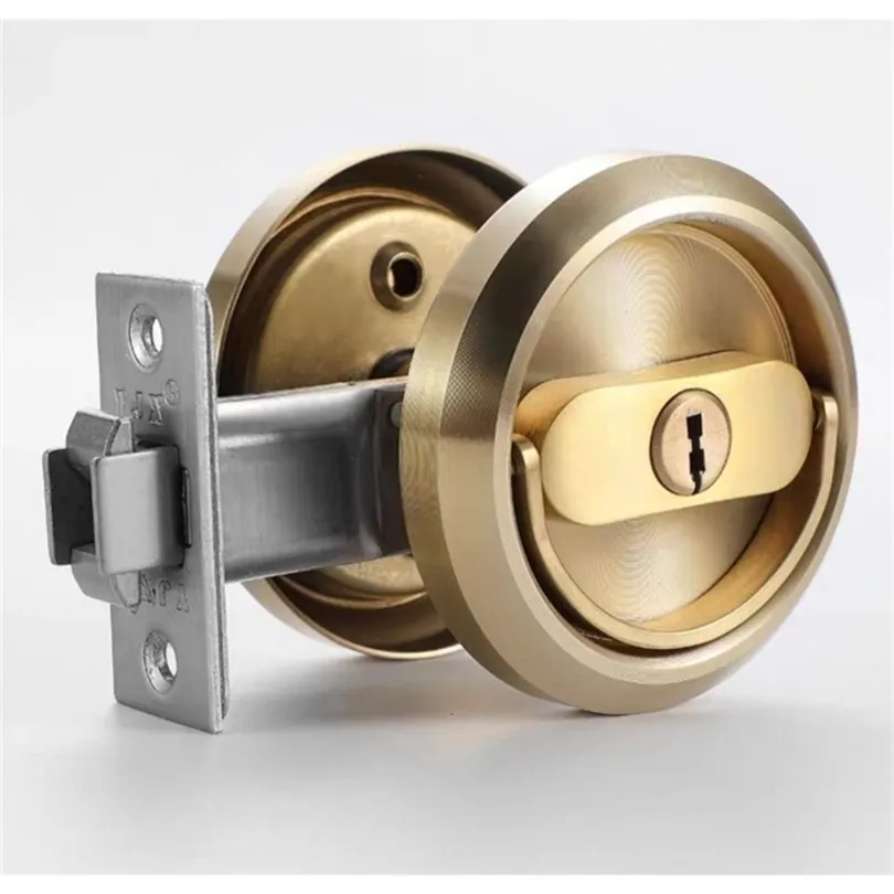 Hidden Door Lock With Key Concealed Privacy Sliding Closet Door Lock ...