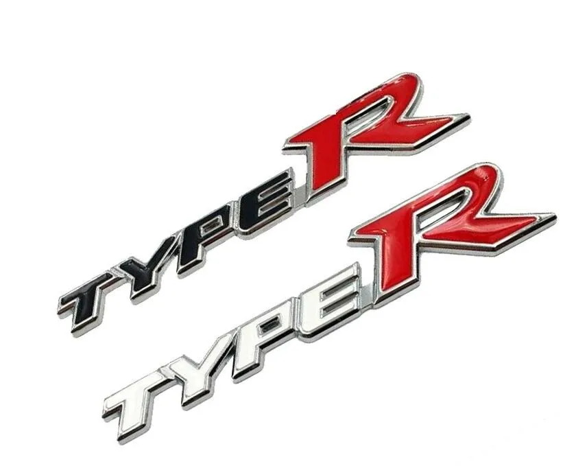 3D Metal Alloy Type R Typer Modified Sticker For Honda Civic, Accord ...