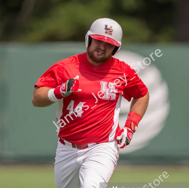 NCAA Houston Cougars Custom Stitched College Baseball Jersey Matt Beech ...