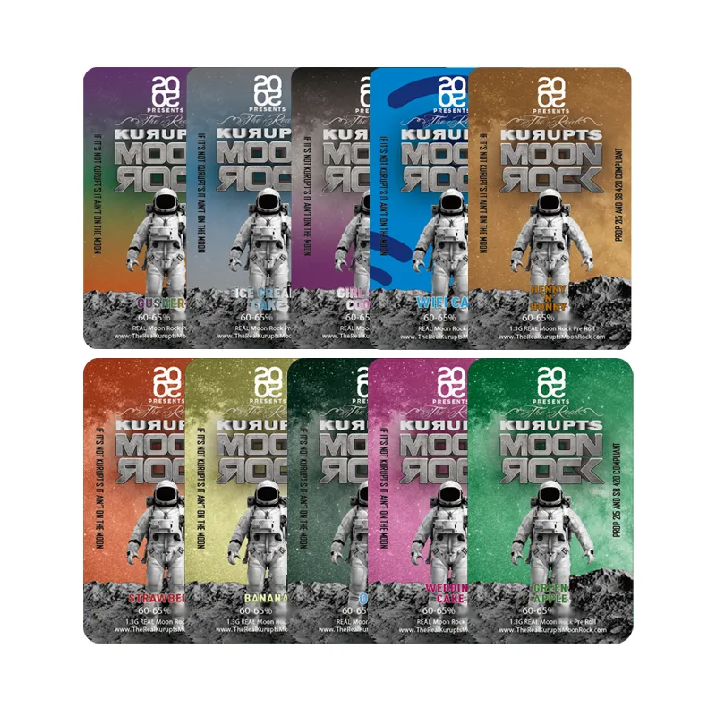 Custom Moonrock Preroll Labels: Unique Strain Stickers, Personalized ...